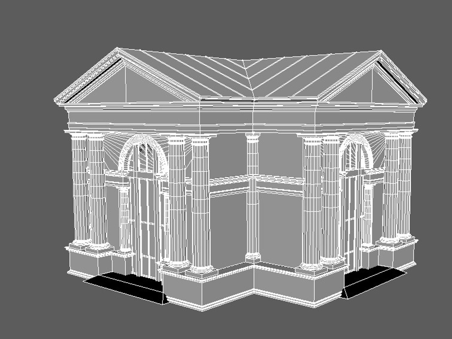 Classic building architectural 3D model - TurboSquid 1509997
