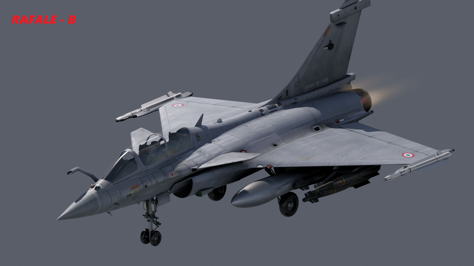 Dassault Rafale Collection Fully Textured And Rigged 3D Model ...