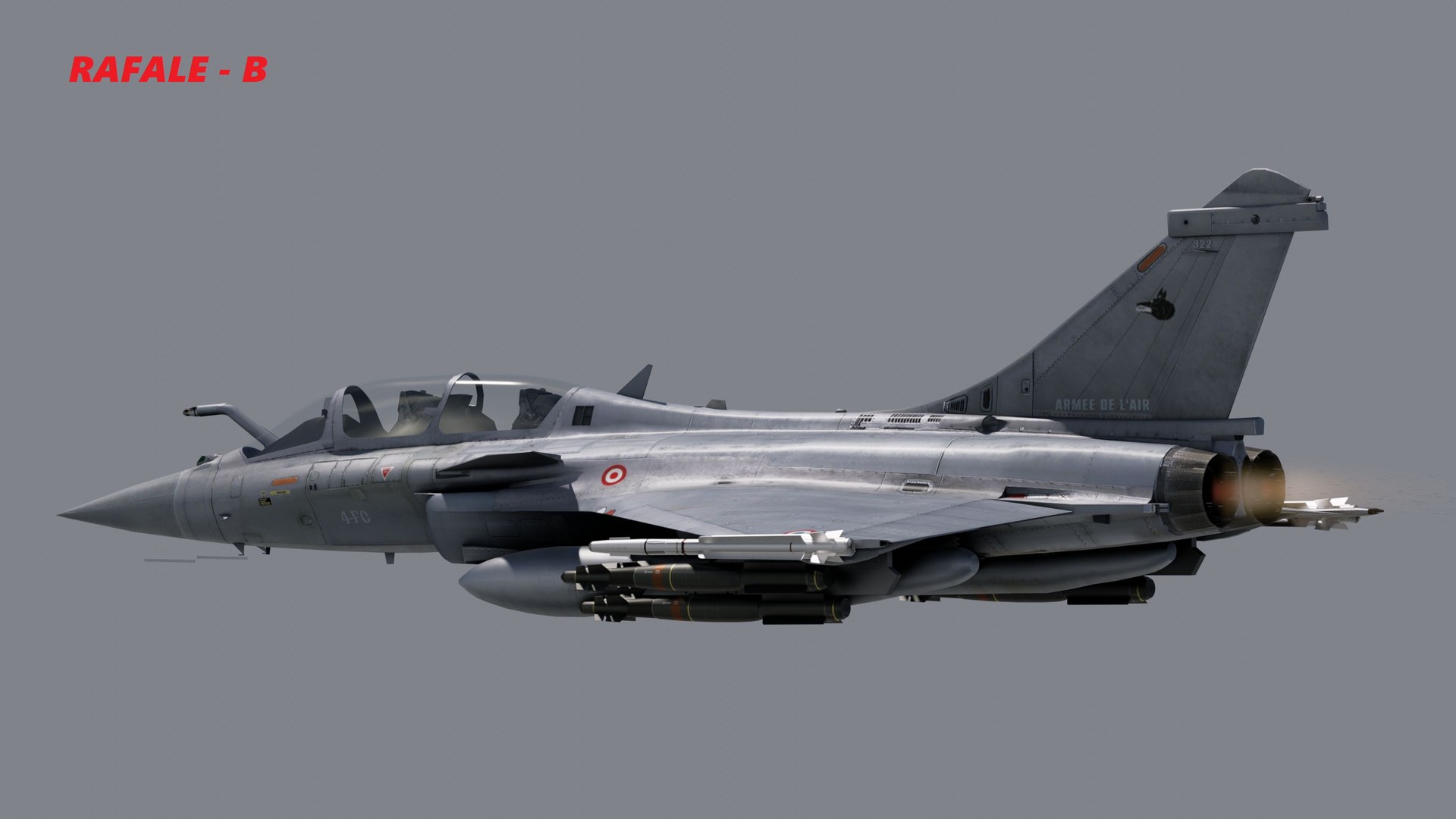 Dassault Rafale Collection Fully Textured And Rigged 3D Model ...
