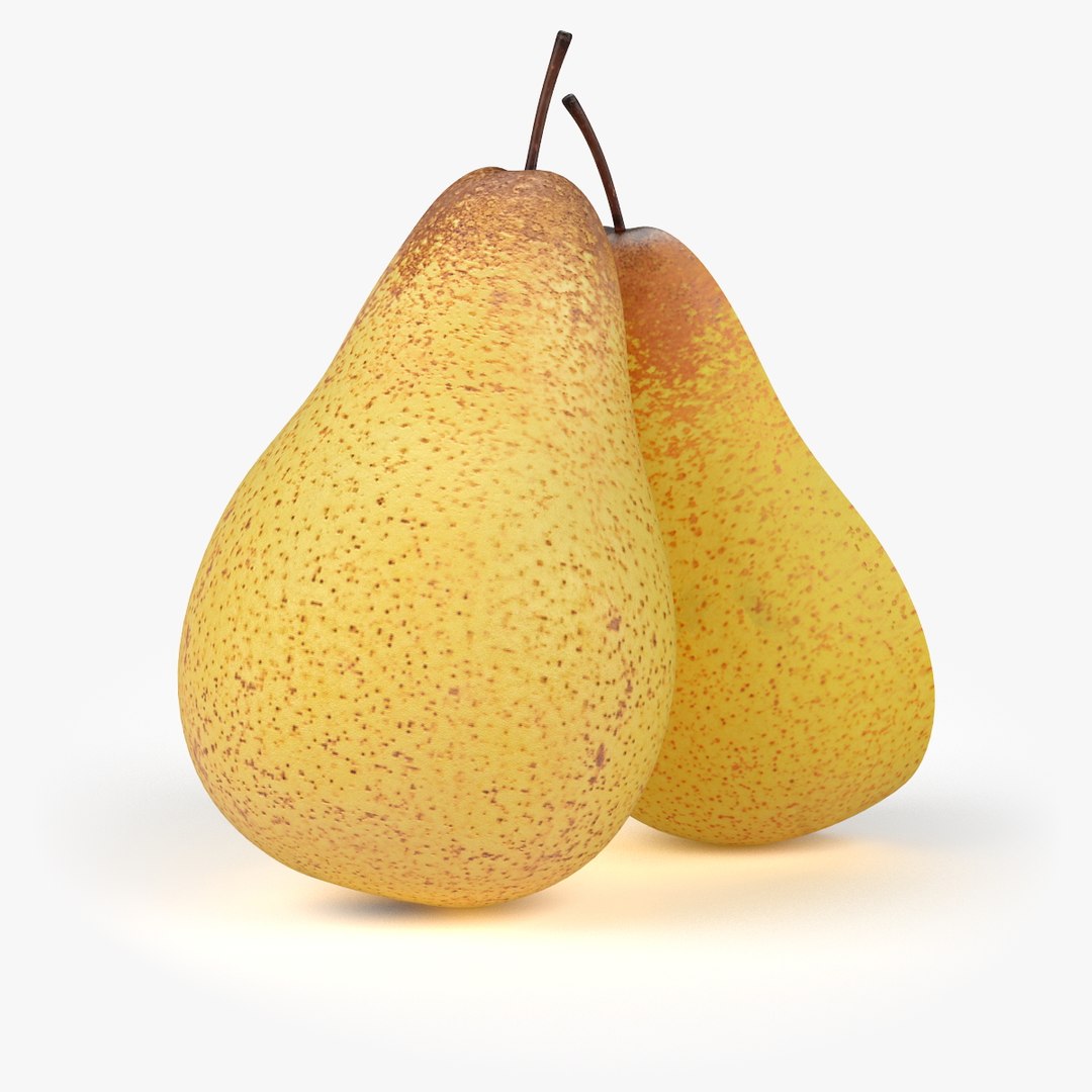 3d Model Realistic Pear Fruit Real