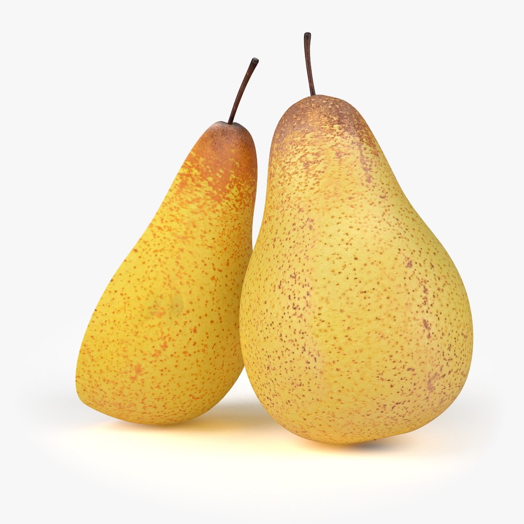 3d Model Realistic Pear Fruit Real