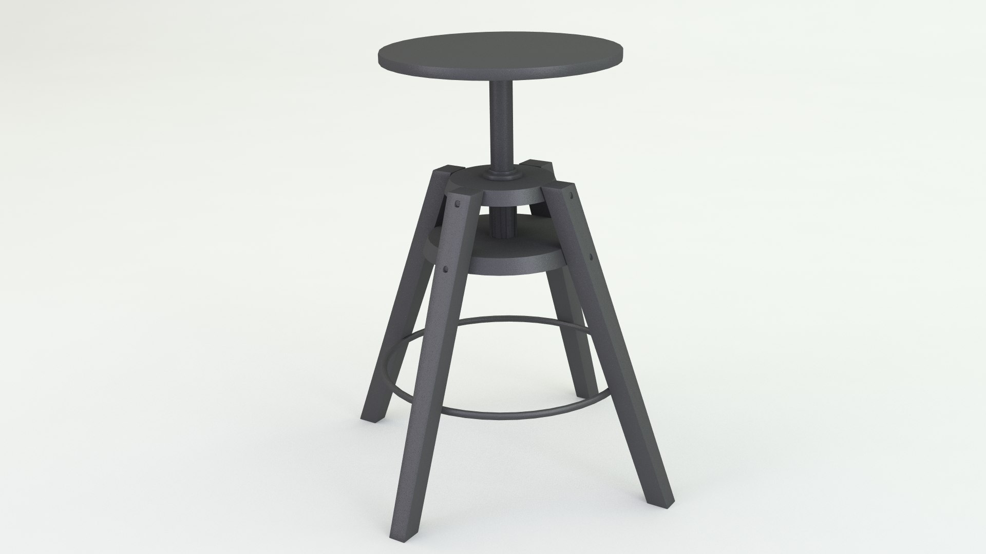 3d model of stool furniture chair