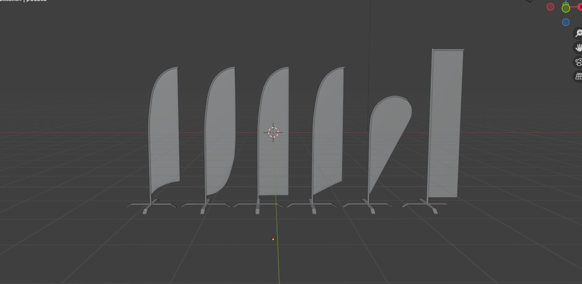 3D Banner Commercial Flags 3D Model - TurboSquid 2400432