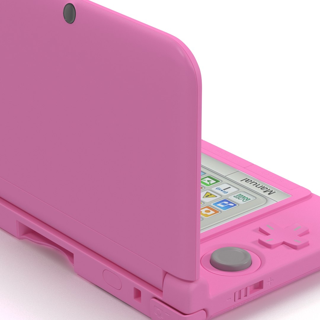 Nintendo Xl Pink 3d Model