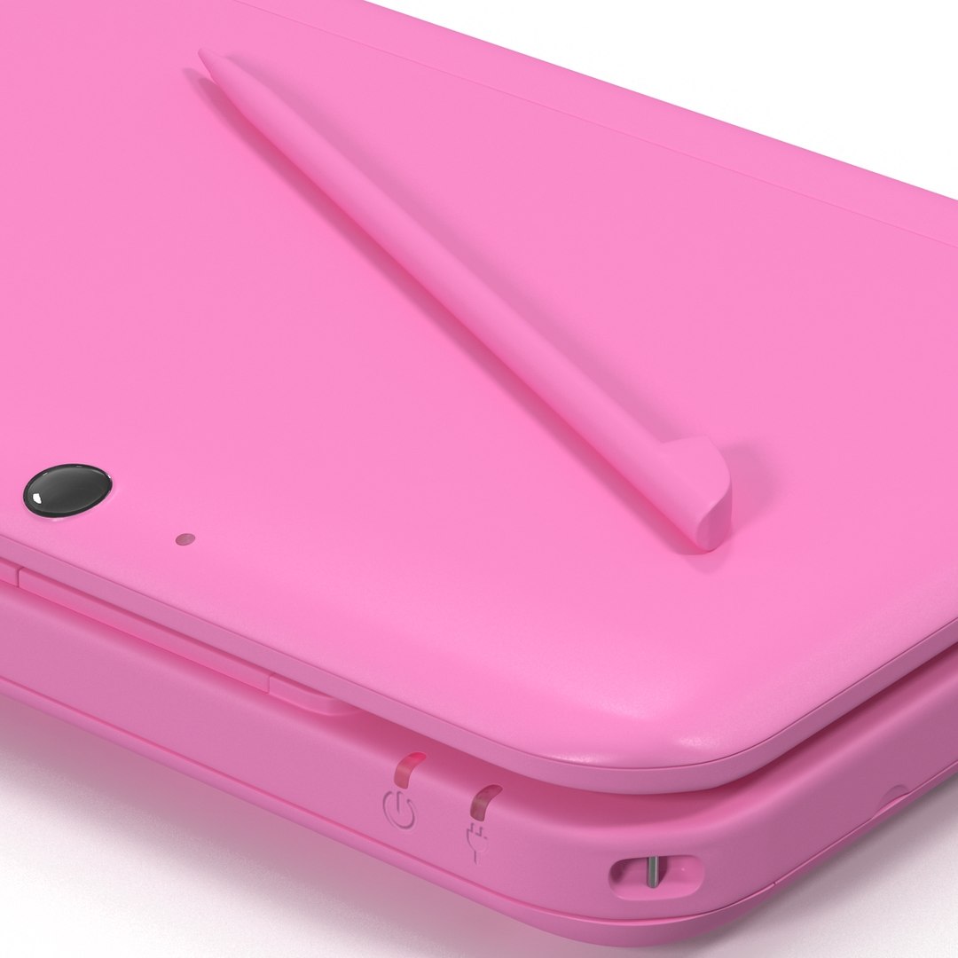 Nintendo Xl Pink 3d Model