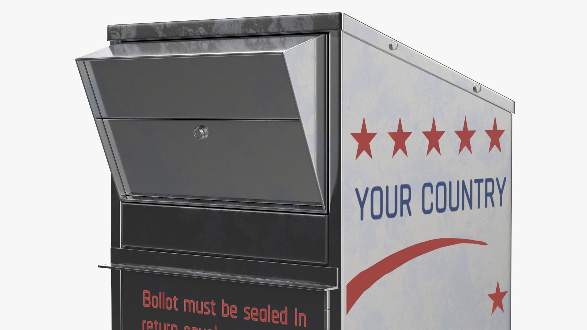 3D Primary Election Ballot Drop Box Model - TurboSquid 1914604