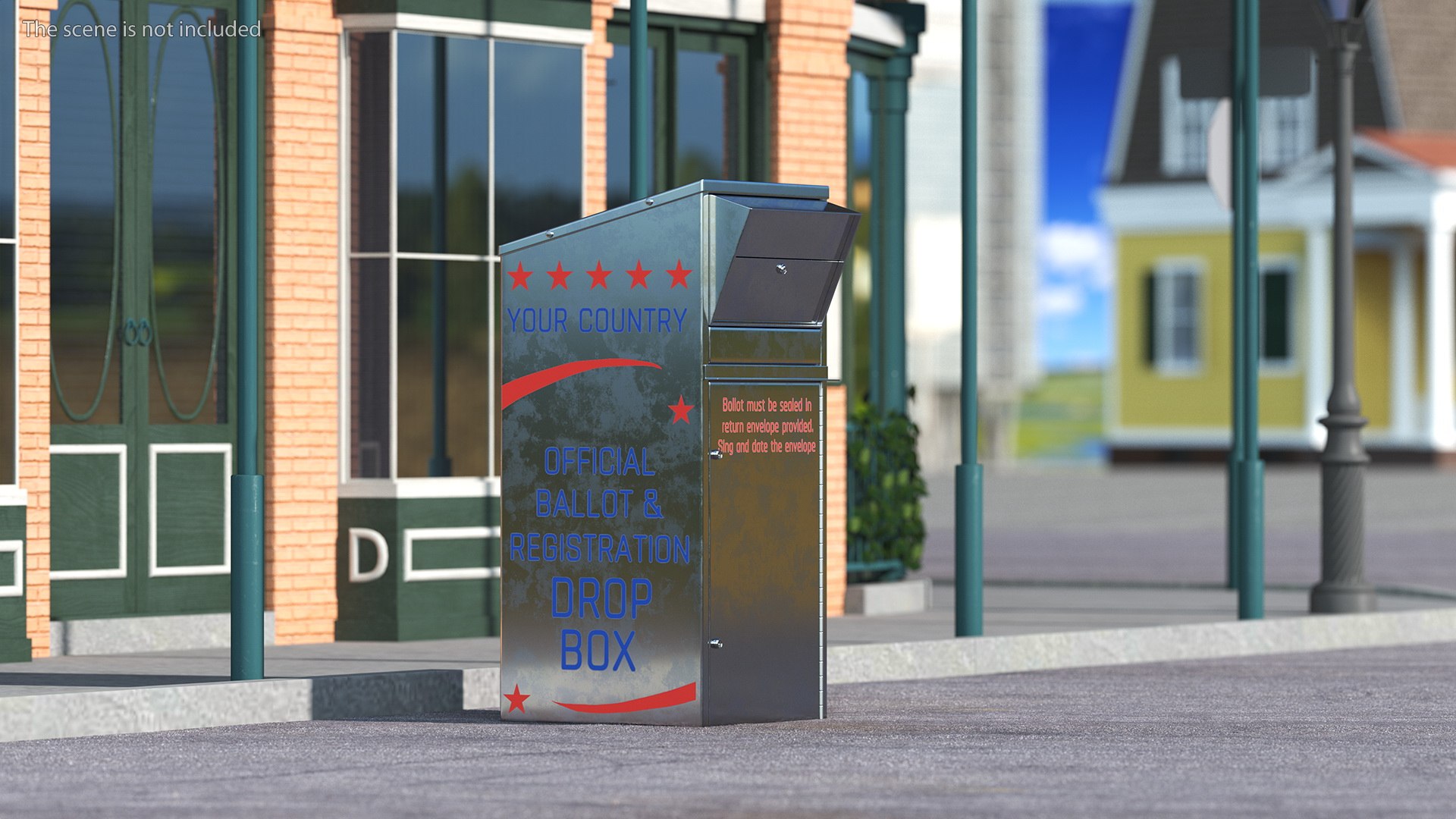 3D Primary Election Ballot Drop Box Model - TurboSquid 1914604