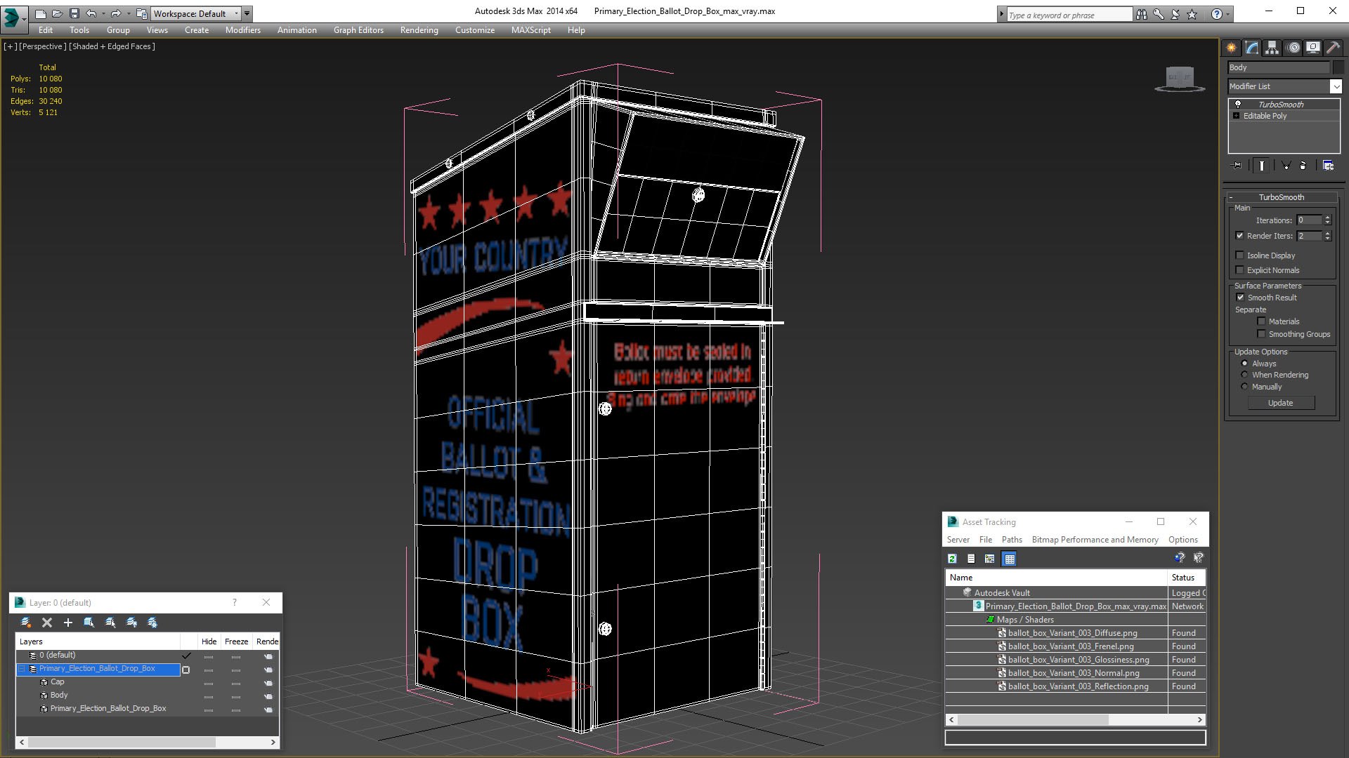 3D Primary Election Ballot Drop Box Model - TurboSquid 1914604