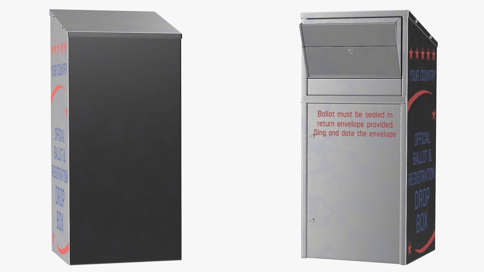 3D Primary Election Ballot Drop Box Model - TurboSquid 1914604