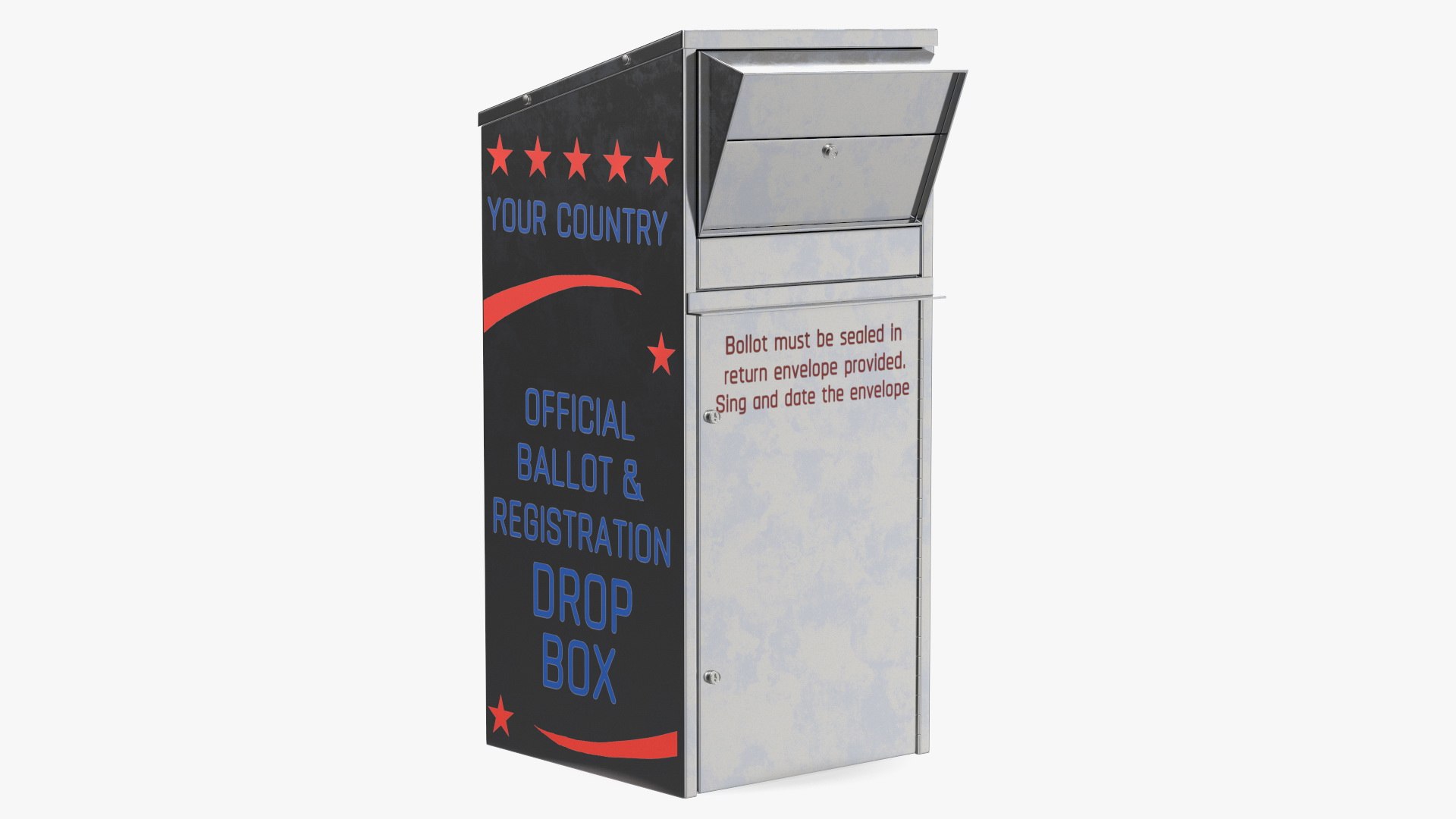 3D Primary Election Ballot Drop Box Model - TurboSquid 1914604