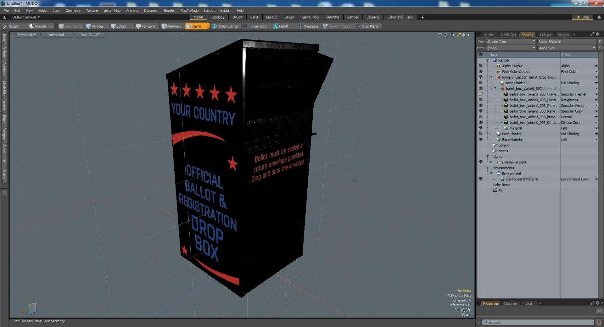 3D Primary Election Ballot Drop Box Model - TurboSquid 1914604