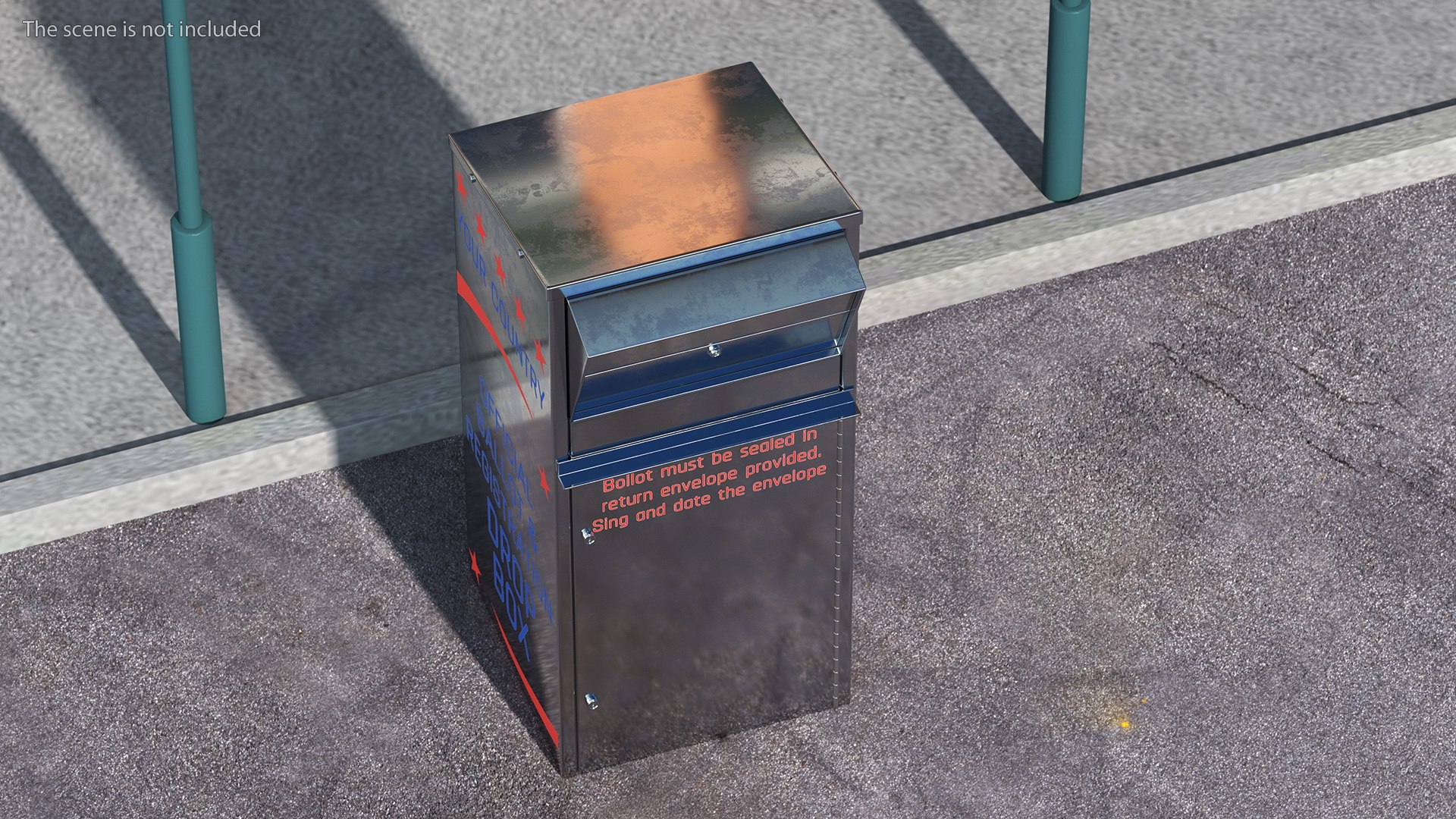 3D Primary Election Ballot Drop Box Model - TurboSquid 1914604