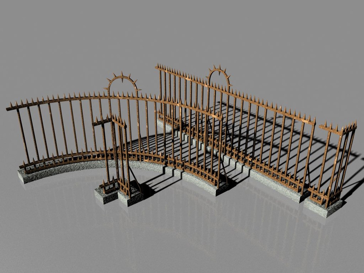 Iron Fence 3d C4d
