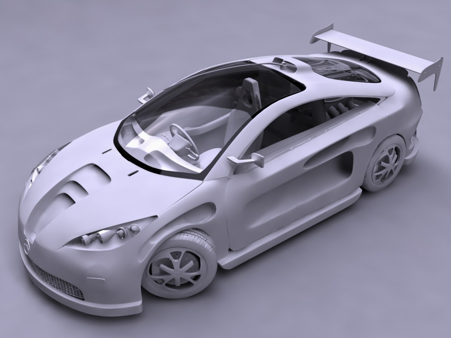 Vector Concept Car 3d Model