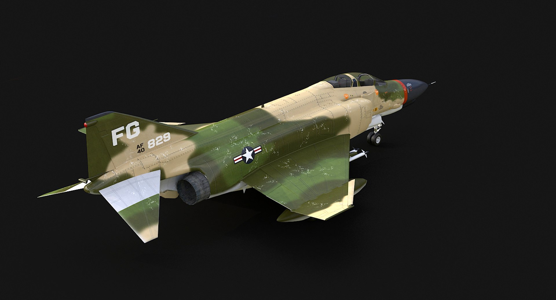 USAF F-4 Pantom And F-86 Sabre Model - TurboSquid 2008778