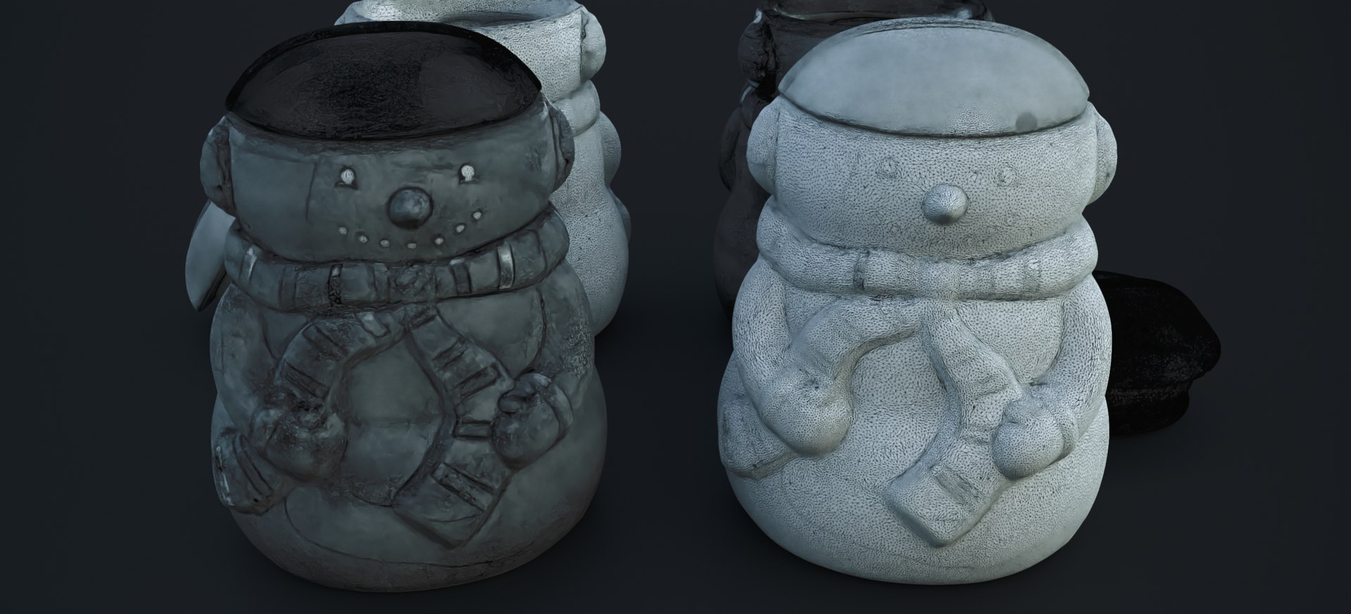 3D SNOWMAN CONTAINER JAR 2022 RAW Model - TurboSquid 1990415