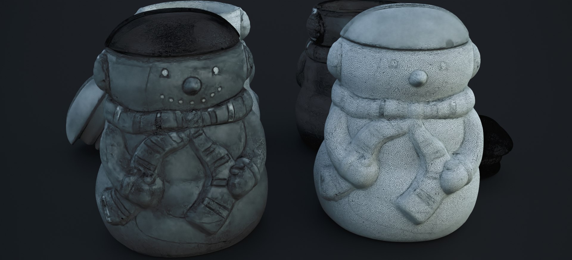 3D SNOWMAN CONTAINER JAR 2022 RAW Model - TurboSquid 1990415