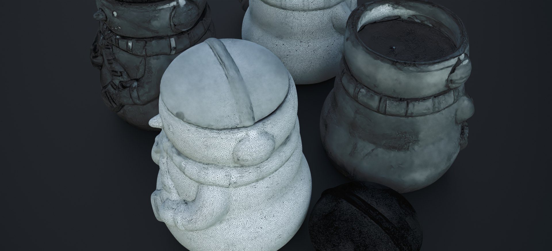 3D SNOWMAN CONTAINER JAR 2022 RAW Model - TurboSquid 1990415