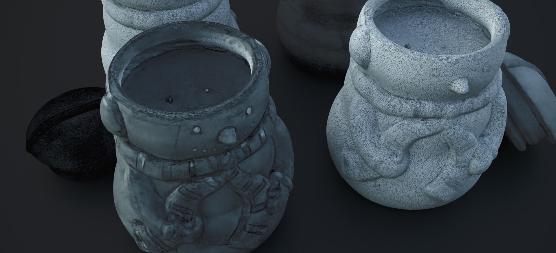 3D SNOWMAN CONTAINER JAR 2022 RAW Model - TurboSquid 1990415
