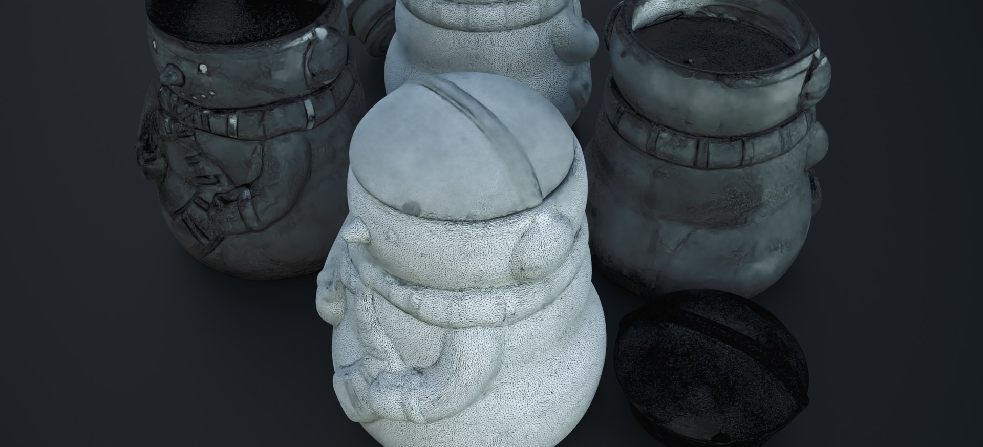 3D SNOWMAN CONTAINER JAR 2022 RAW Model - TurboSquid 1990415
