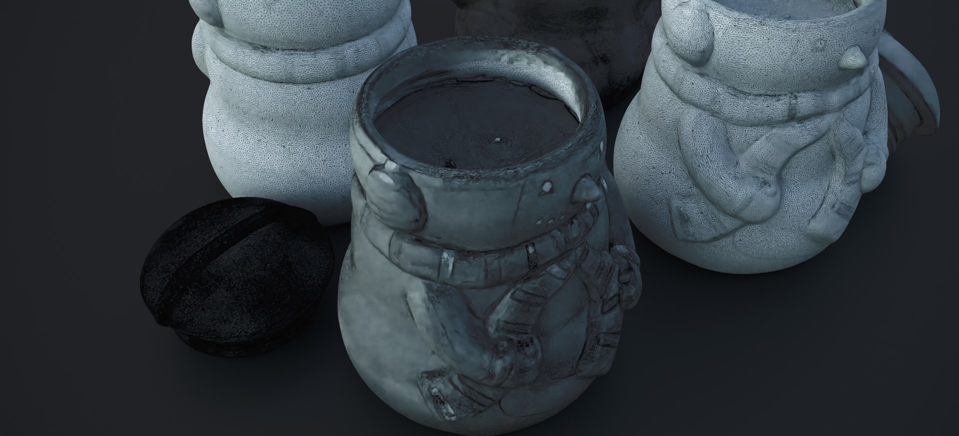 3D SNOWMAN CONTAINER JAR 2022 RAW Model - TurboSquid 1990415