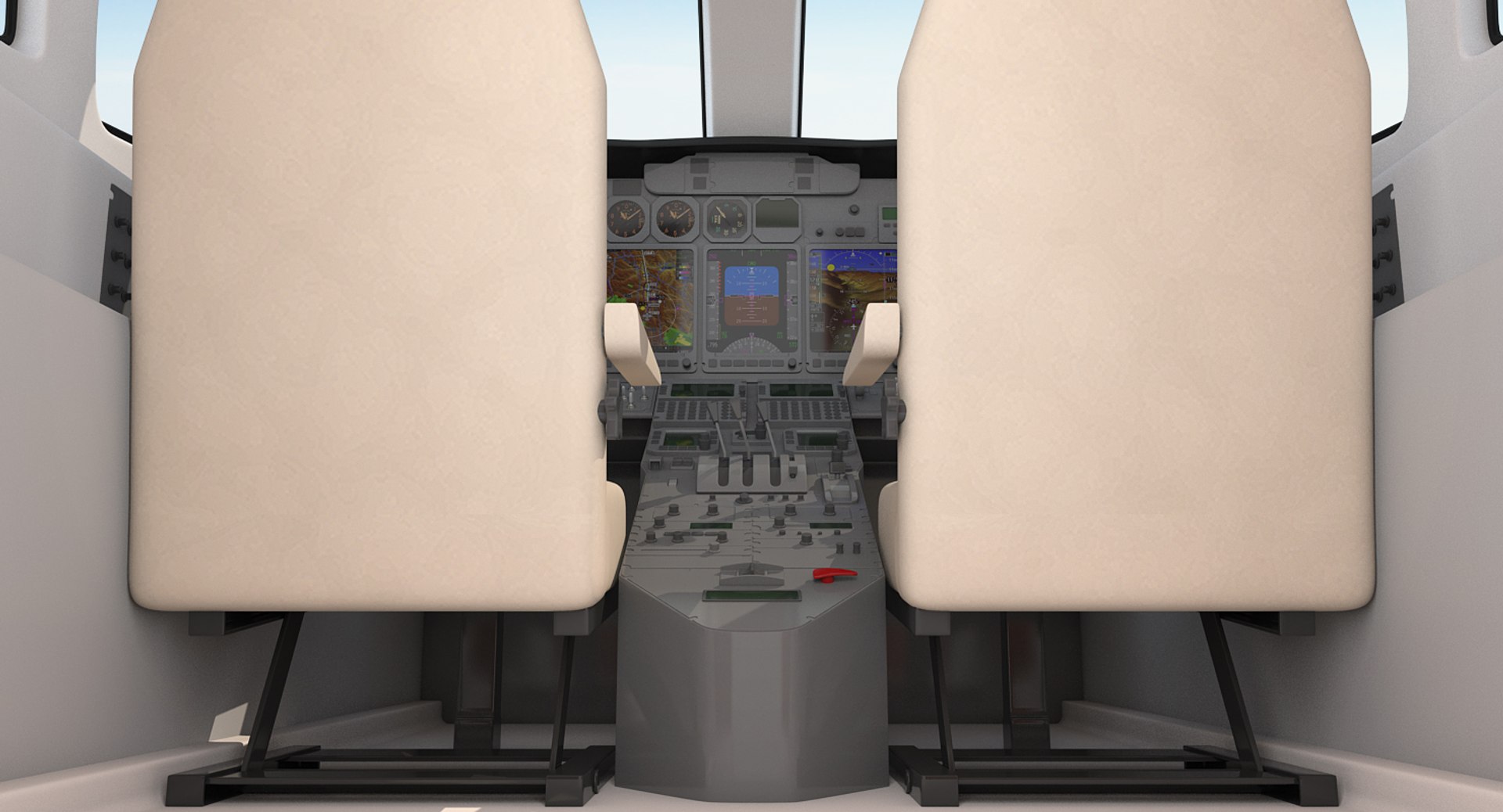 Business Jet Cockpit Model - TurboSquid 1257285