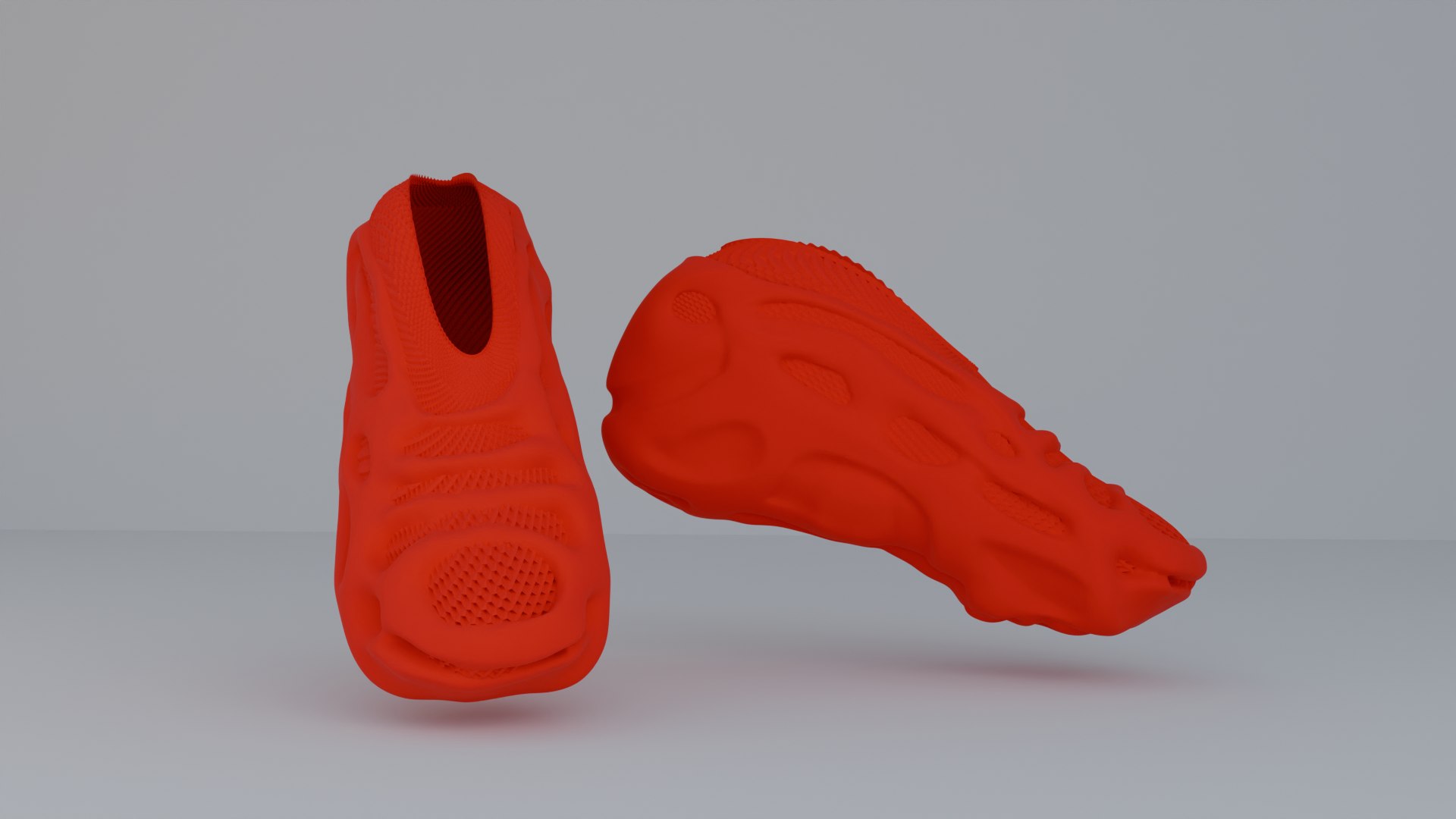 3D Printable Futuristic Shoe Model Stylized Sneaker For Rendering ...