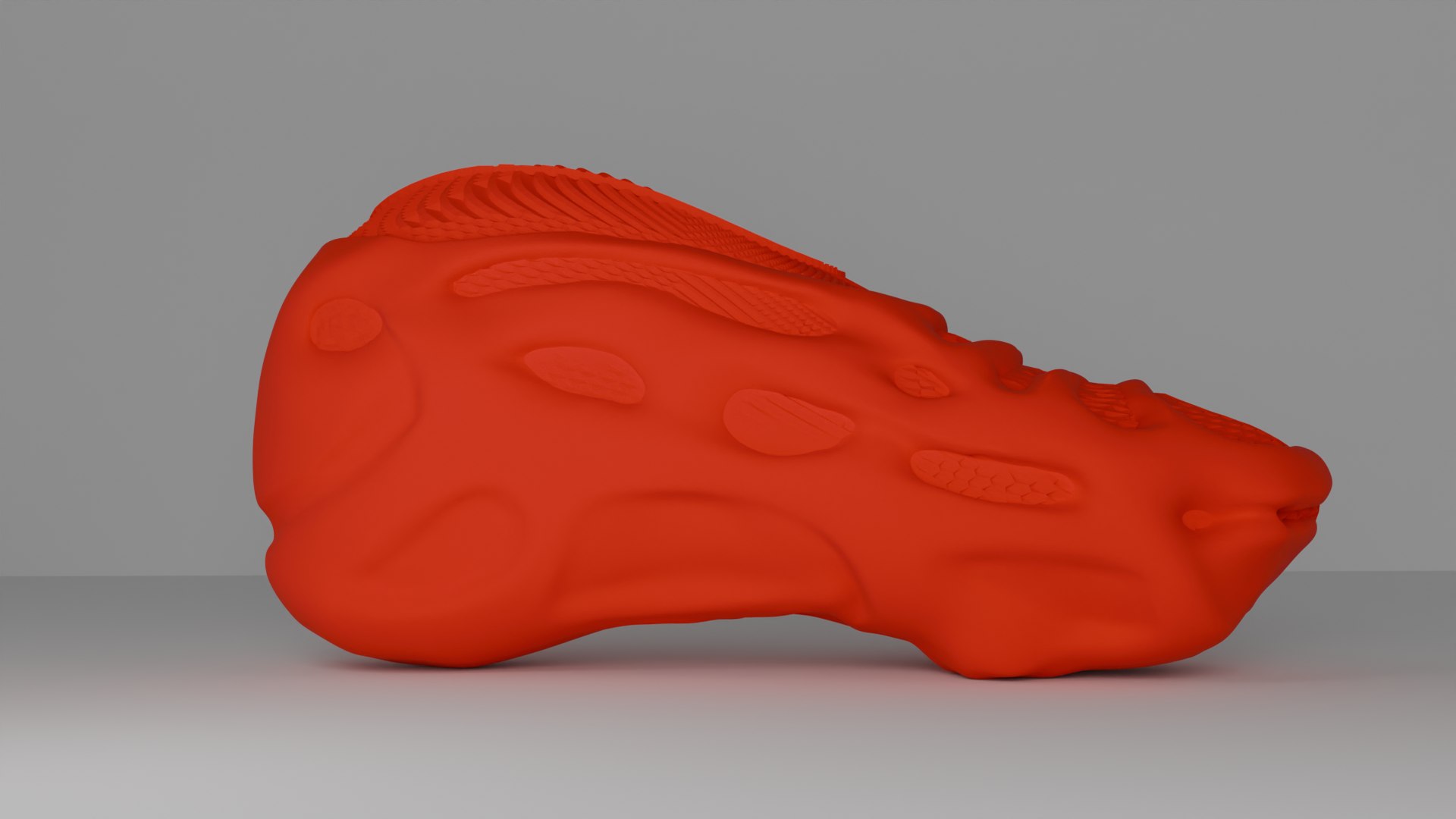 3D Printable Futuristic Shoe Model Stylized Sneaker For Rendering ...