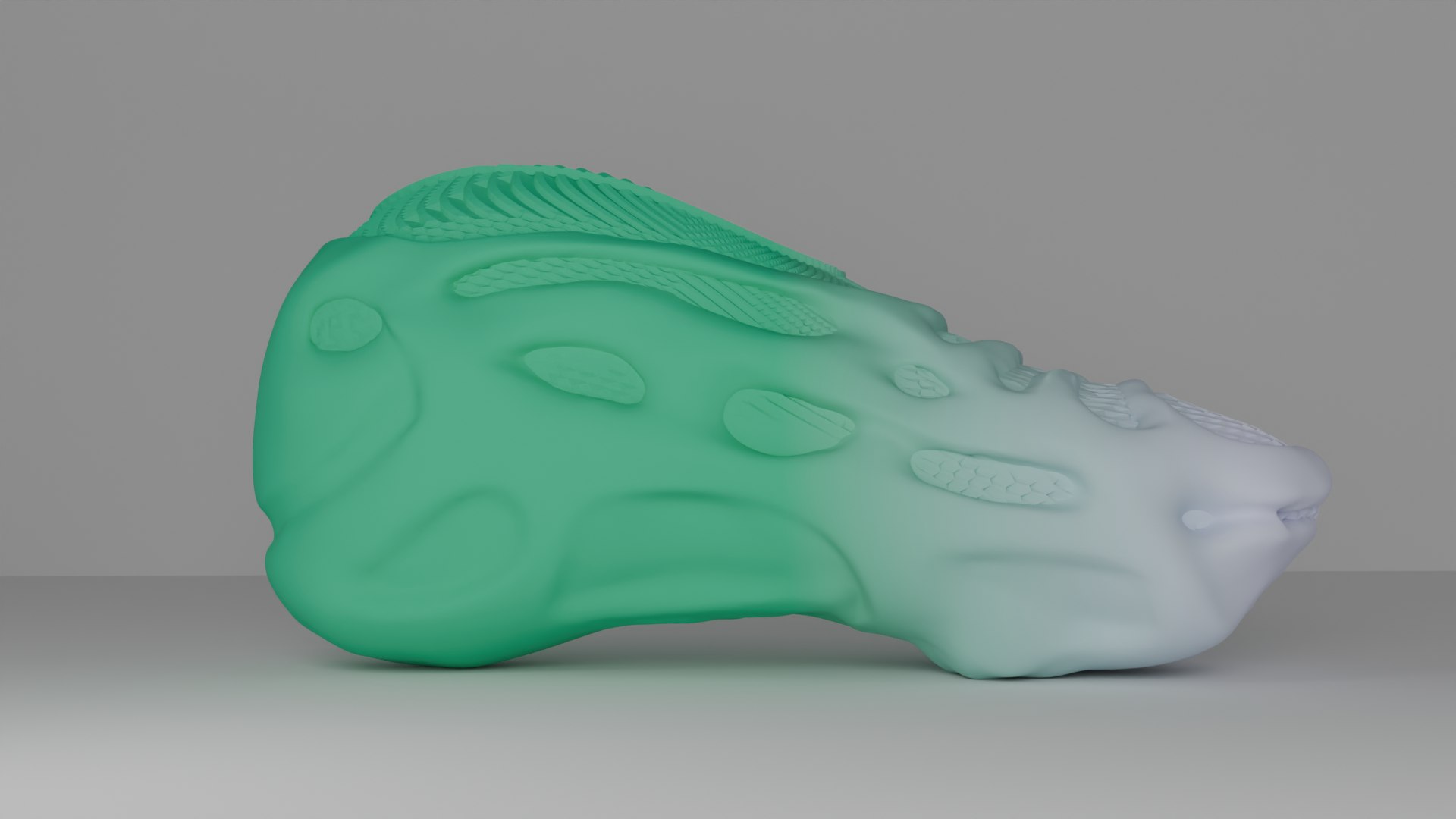 3D Printable Futuristic Shoe Model Stylized Sneaker For Rendering ...