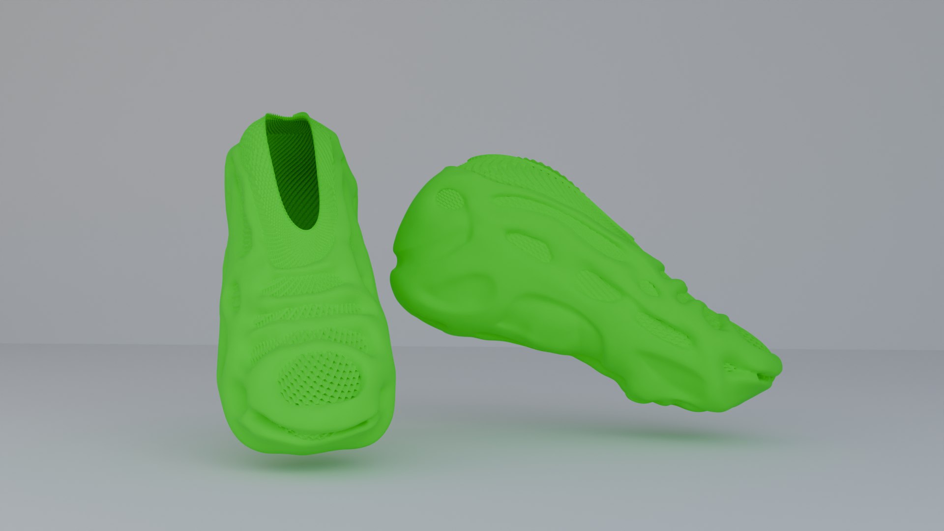 3D Printable Futuristic Shoe Model Stylized Sneaker For Rendering ...