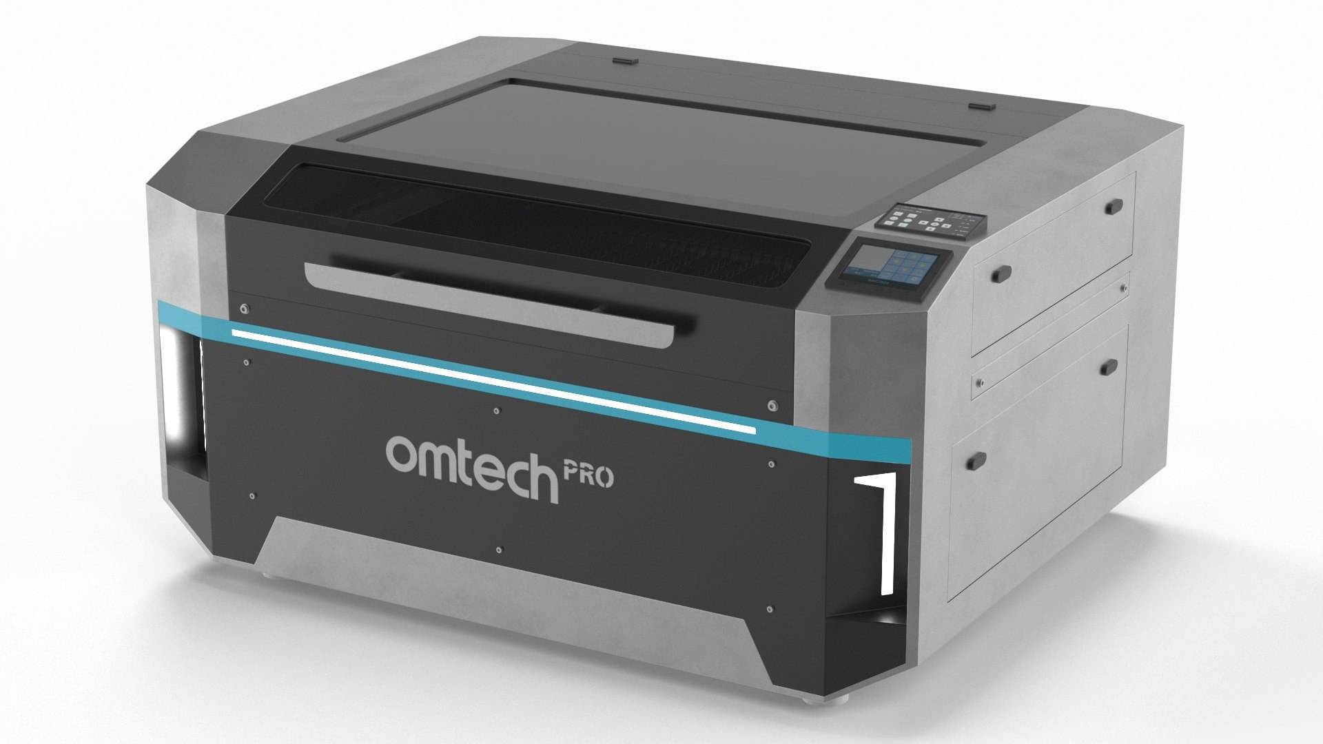 3D Model Omtech Pro CO2 Sheet Cutter Steel Body Rigged - TurboSquid 2449722