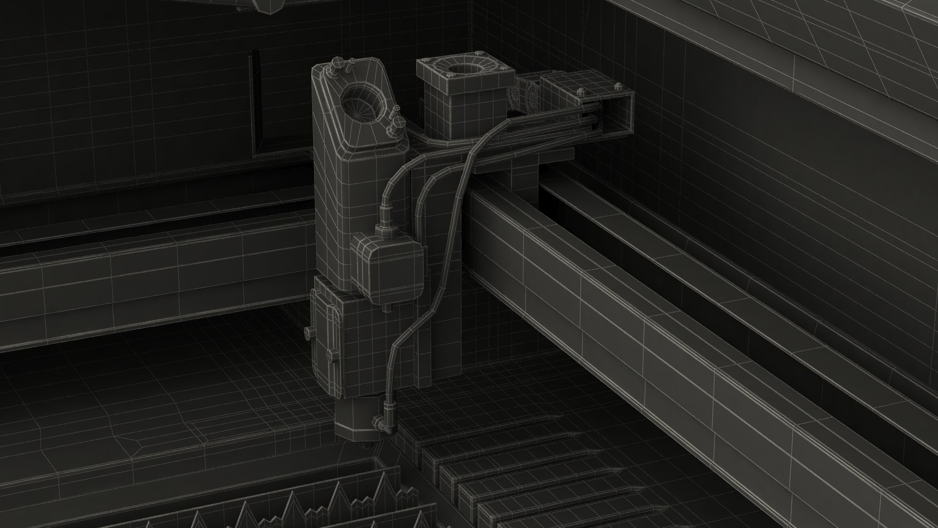 3D Model Omtech Pro CO2 Sheet Cutter Steel Body Rigged - TurboSquid 2449722