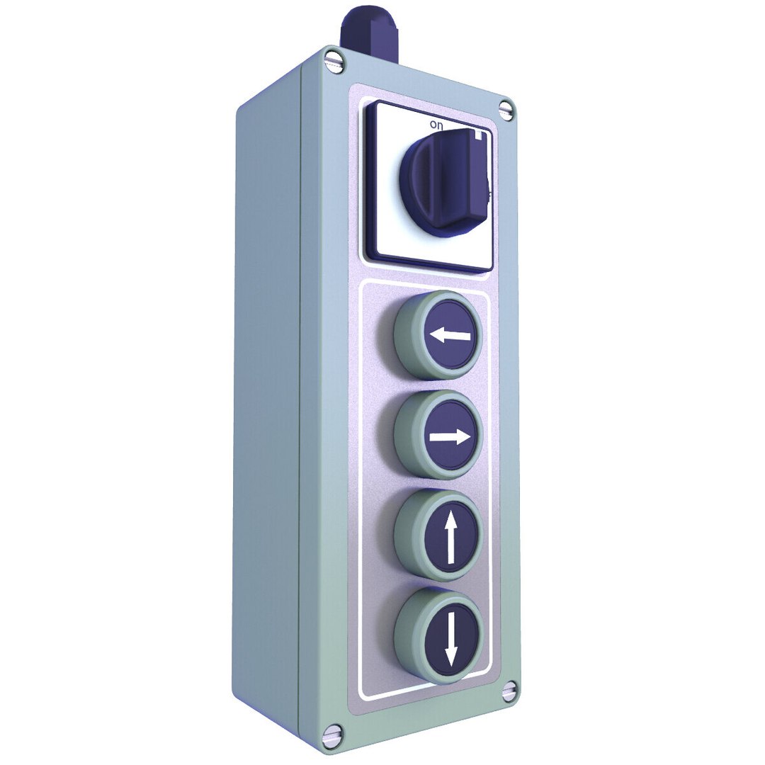 Industrial Push Buttons Switch 21 3D Model - TurboSquid 1912595
