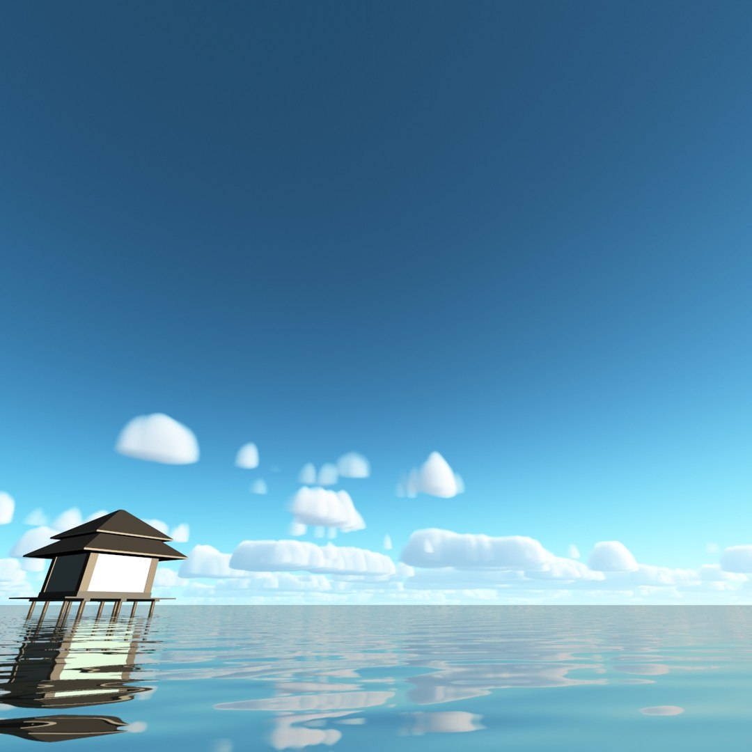 3d Sky Clouds Model