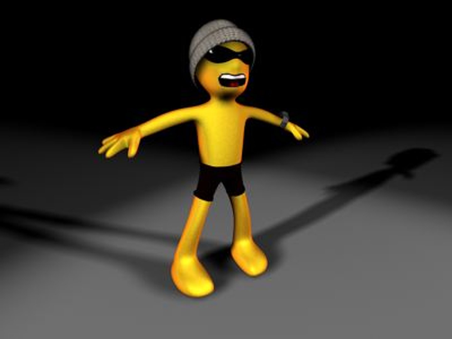 3d character dude model