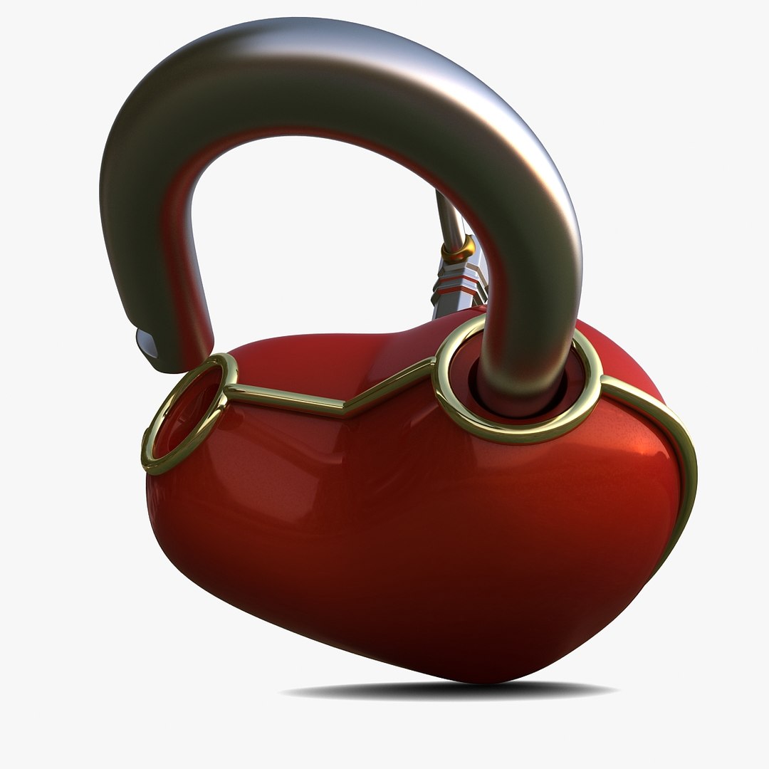 3d Model Heart Lock