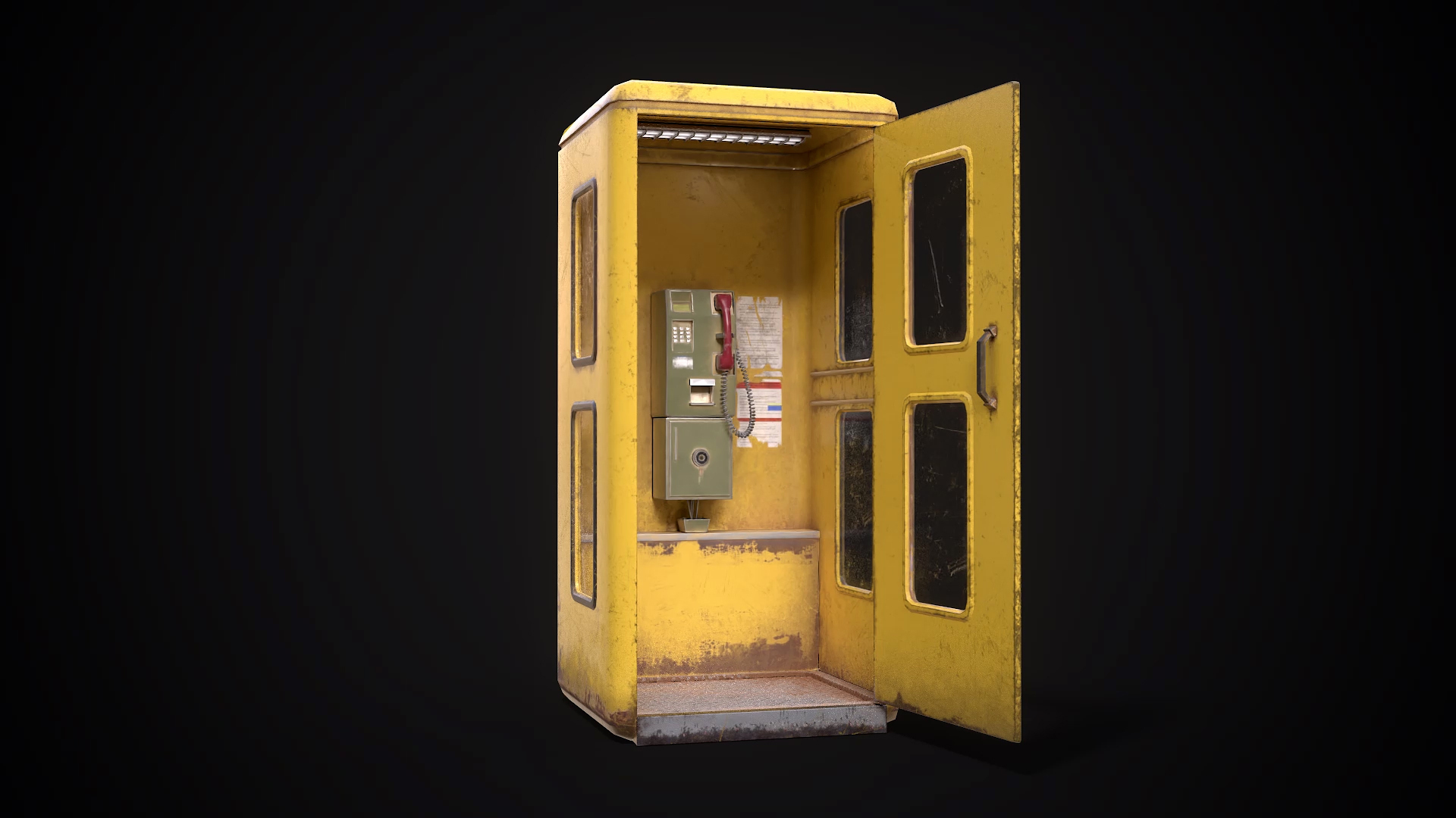 3D Phonebooth - TurboSquid 2009932