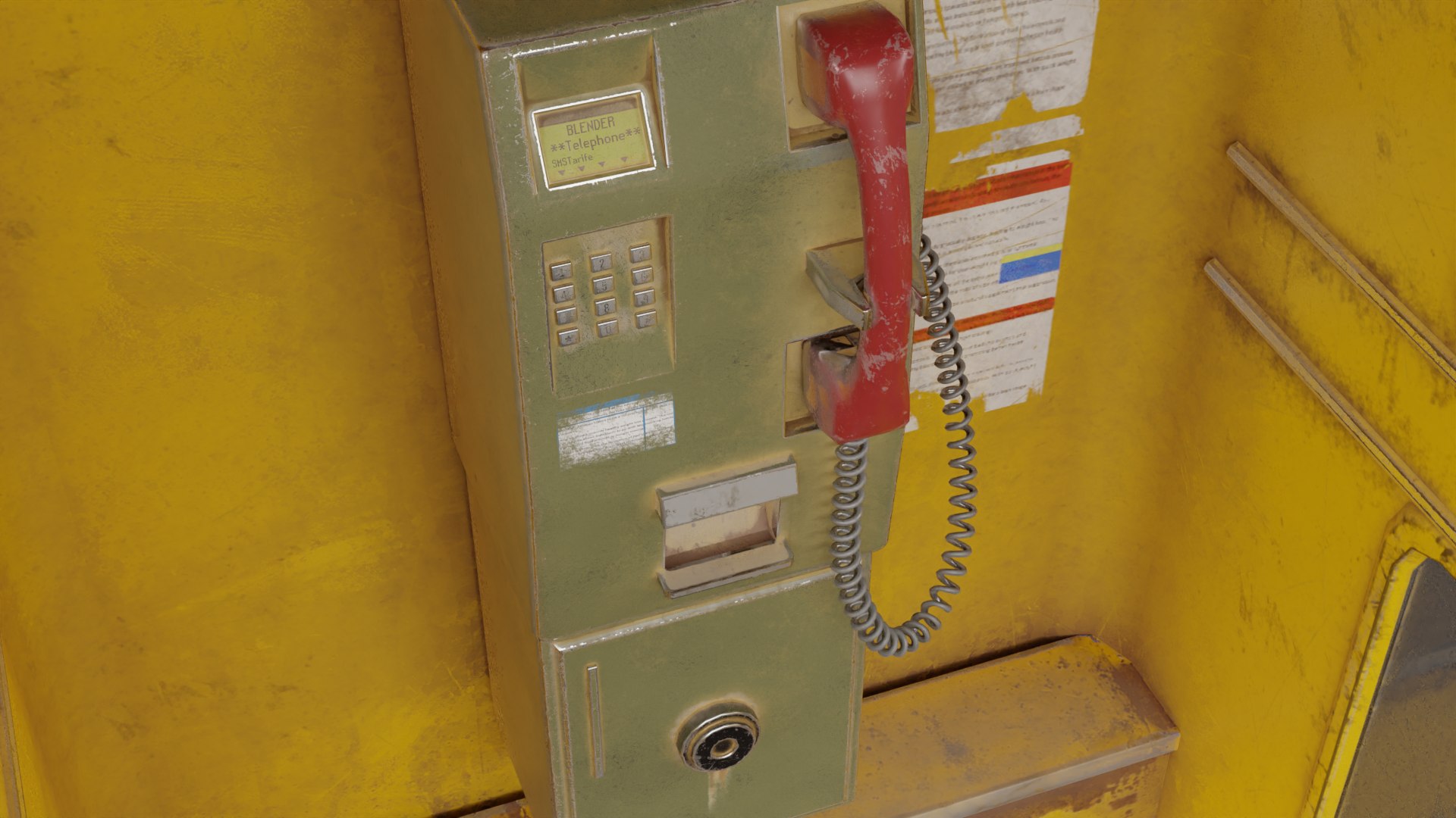 3D Phonebooth - TurboSquid 2009932