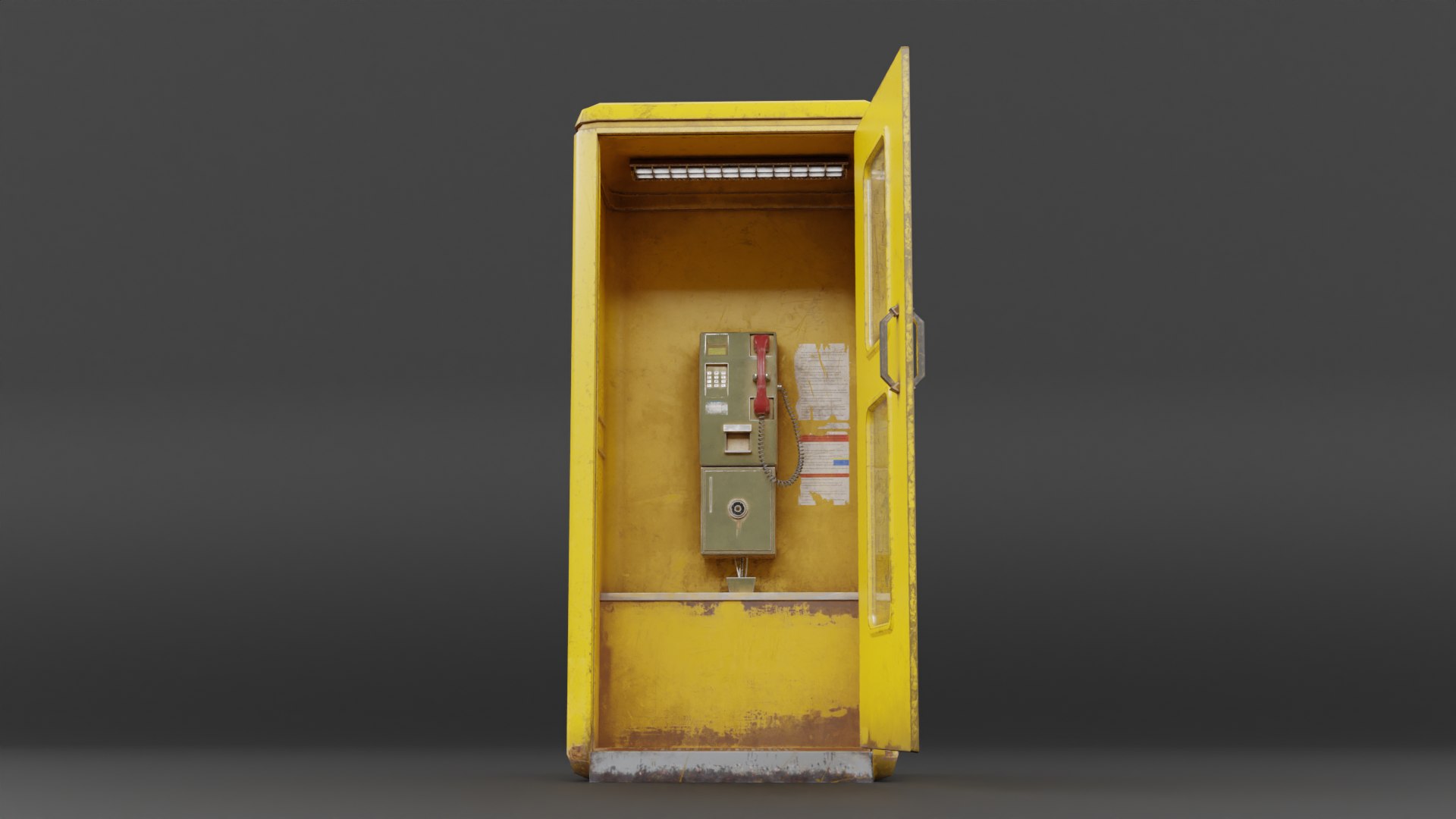 3D Phonebooth - TurboSquid 2009932