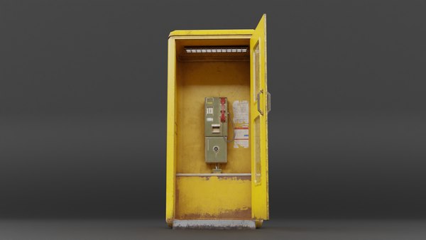 3D Phonebooth - TurboSquid 2009932