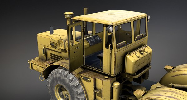 low-poly tractor k-701 3d 3ds