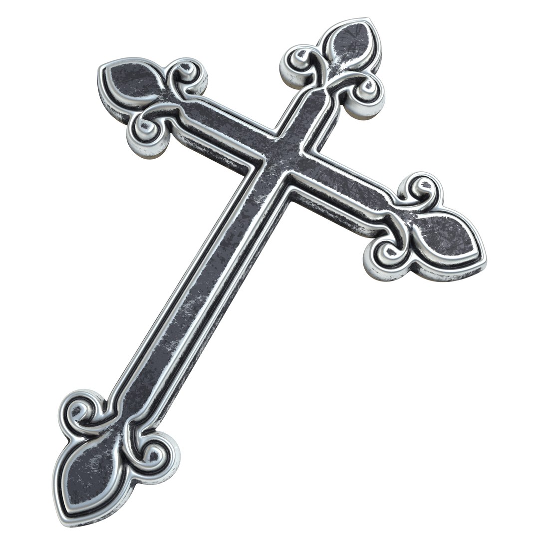 3D 5 Christian Cross V 04 Model - TurboSquid 2290423