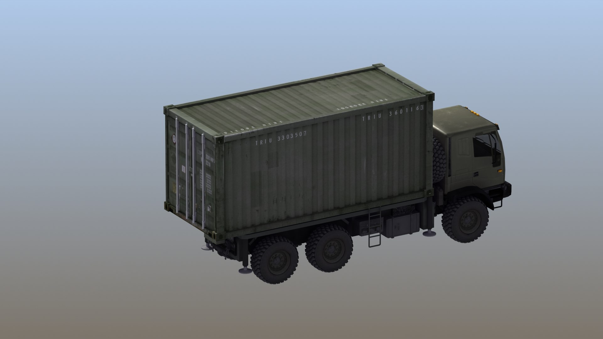 Military Truck Container Model - TurboSquid 2223449