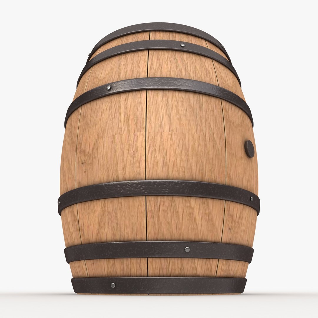 3d realistic barrel 2 model