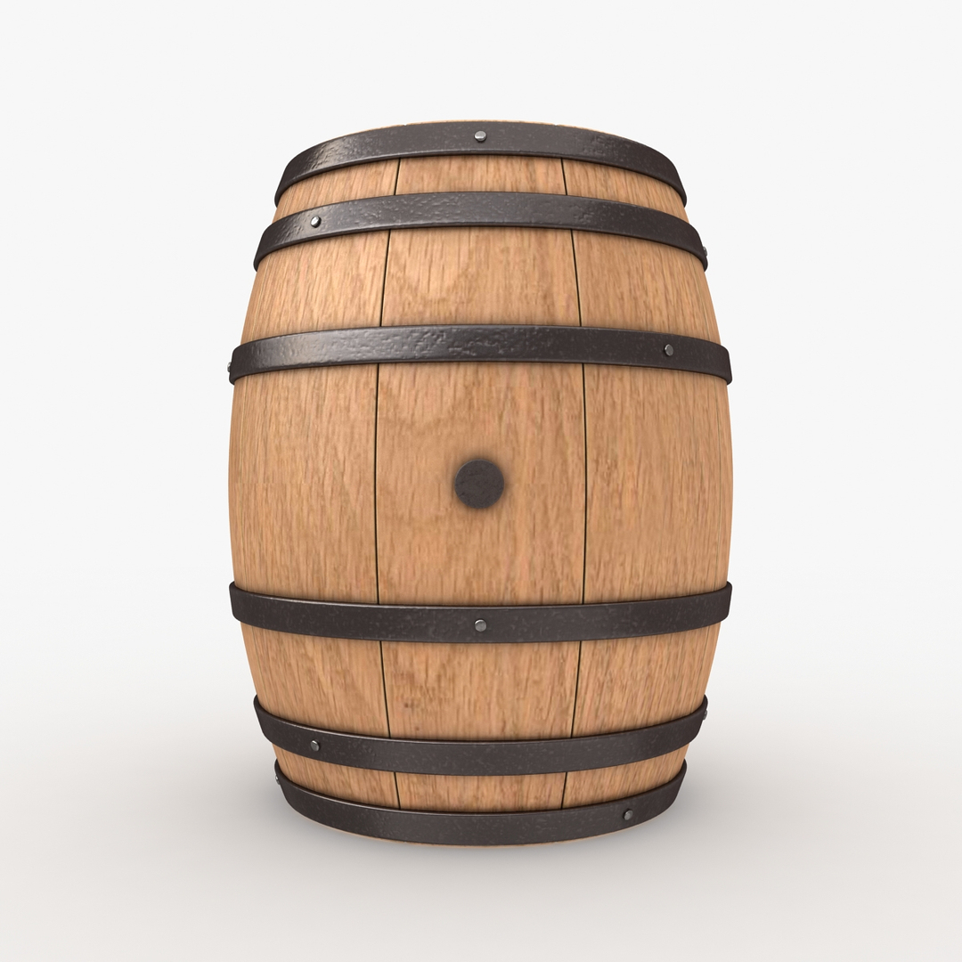 3d realistic barrel 2 model
