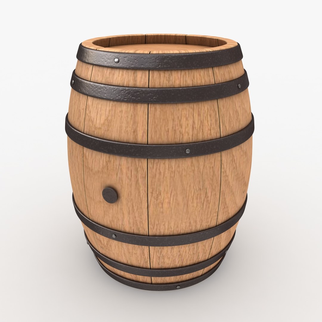3d realistic barrel 2 model