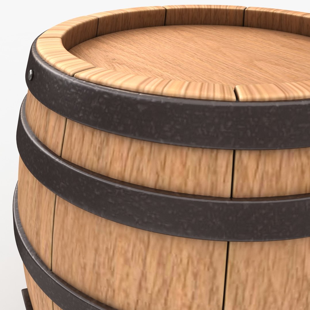 3d realistic barrel 2 model