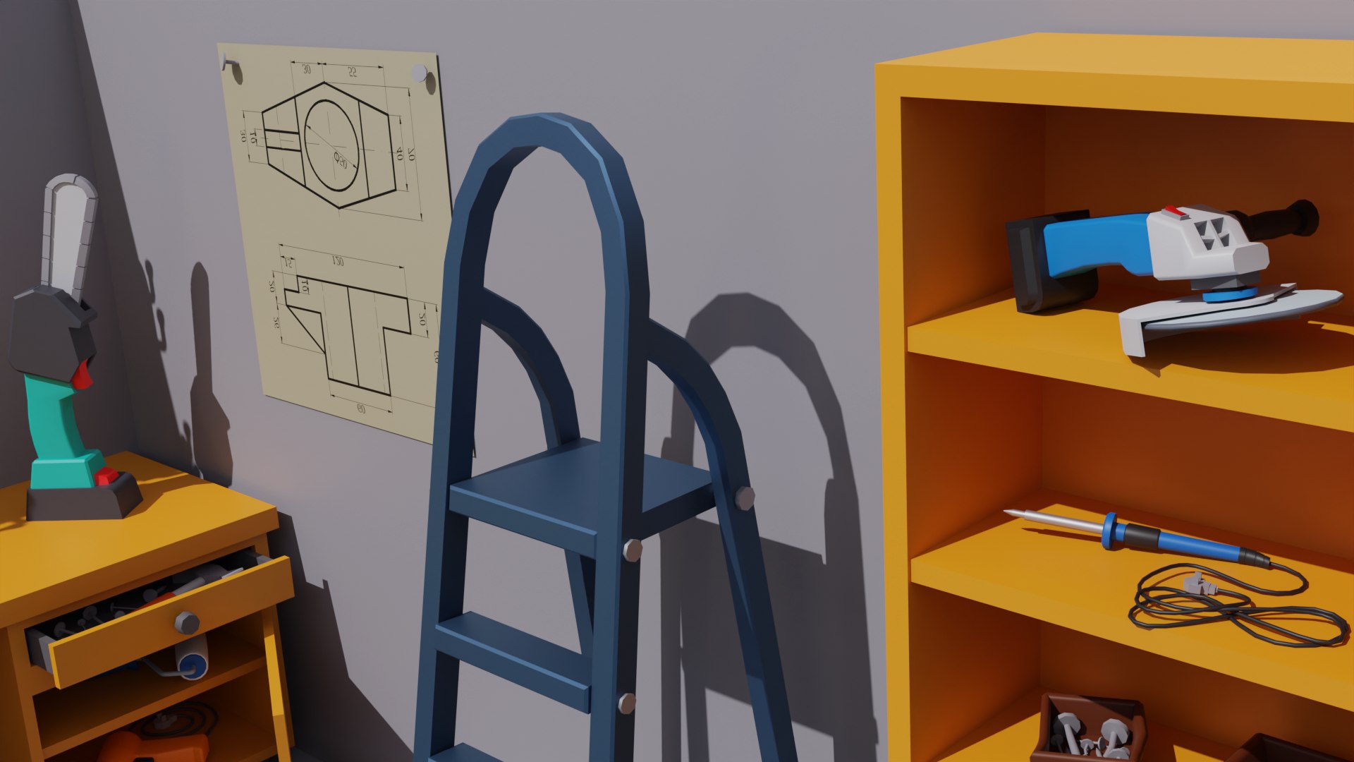 Workshop 3D Model - TurboSquid 2395662