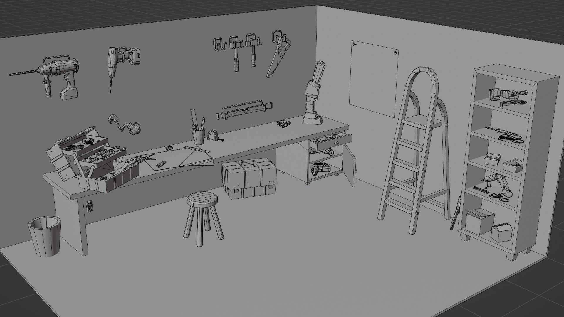 Workshop 3D Model - TurboSquid 2395662