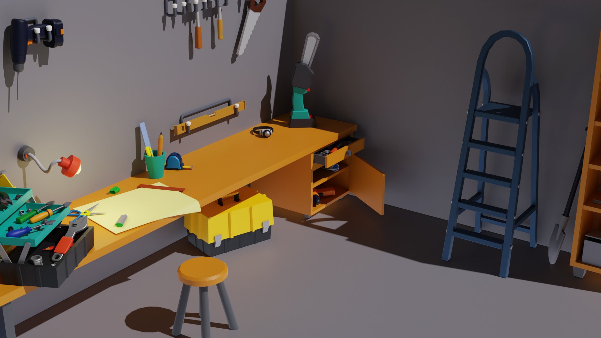 Workshop 3D Model - TurboSquid 2395662